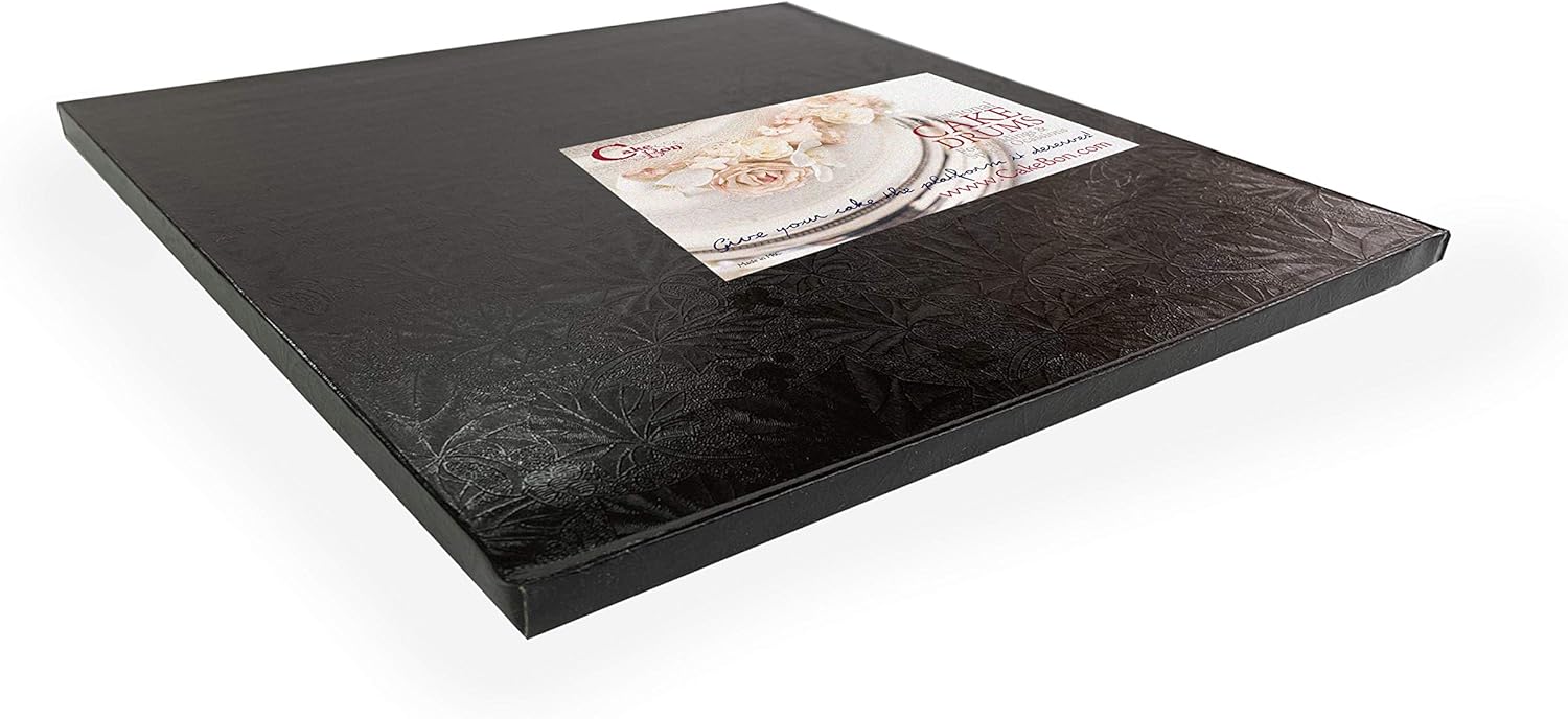 Amazon.com: Cakebon Black Square Cake Boards 10 Inch - 1/2 inch thick ...
