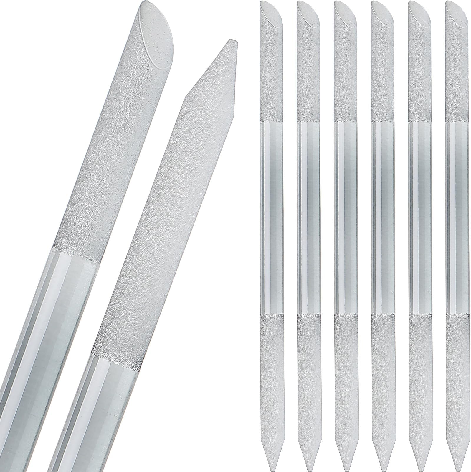 Amazon.com : Maitys 6 Pieces Glass Cuticle Pusher Glass Cuticle Stick ...