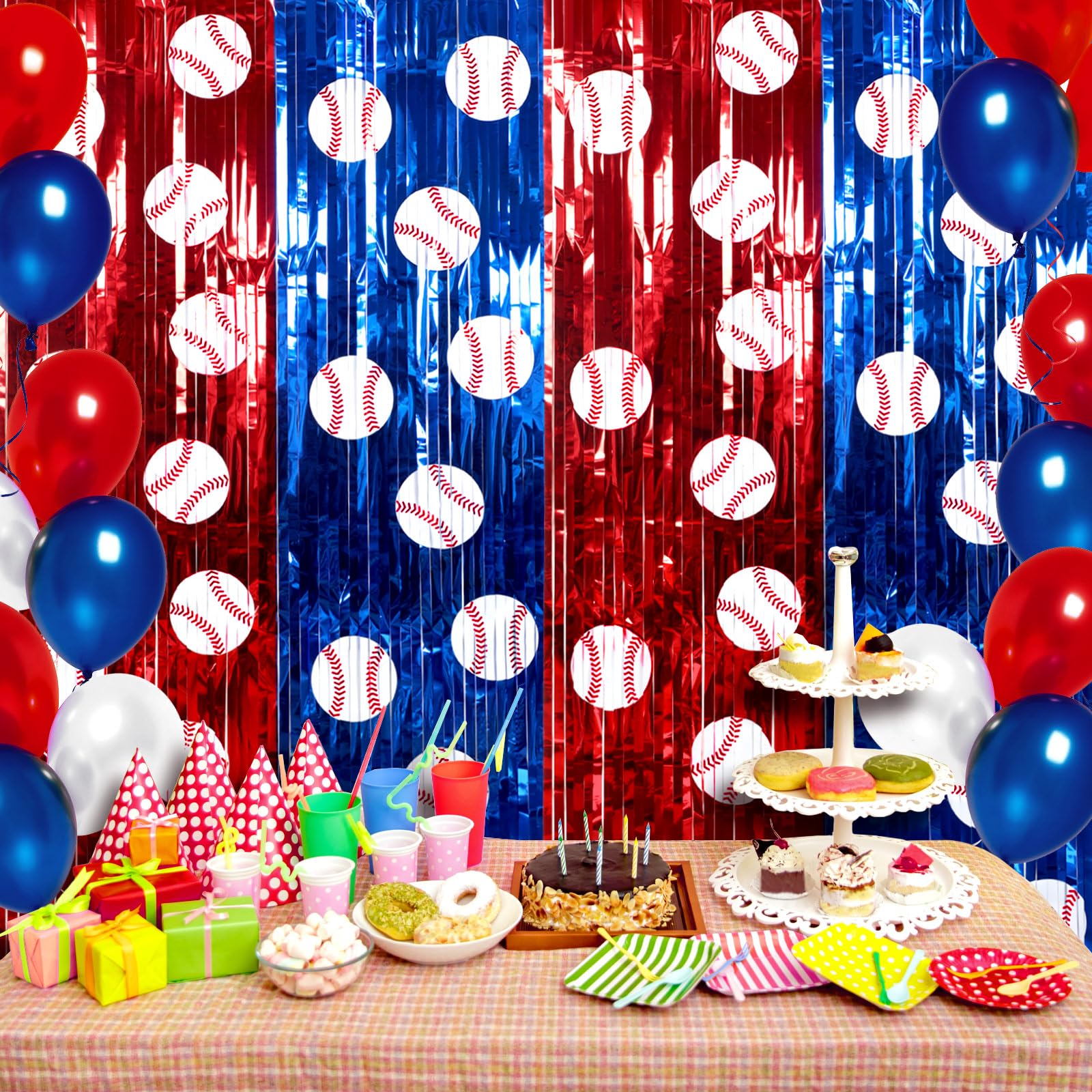 For Party Happy Birthday Banner For Baseball Birthday Decorations ...