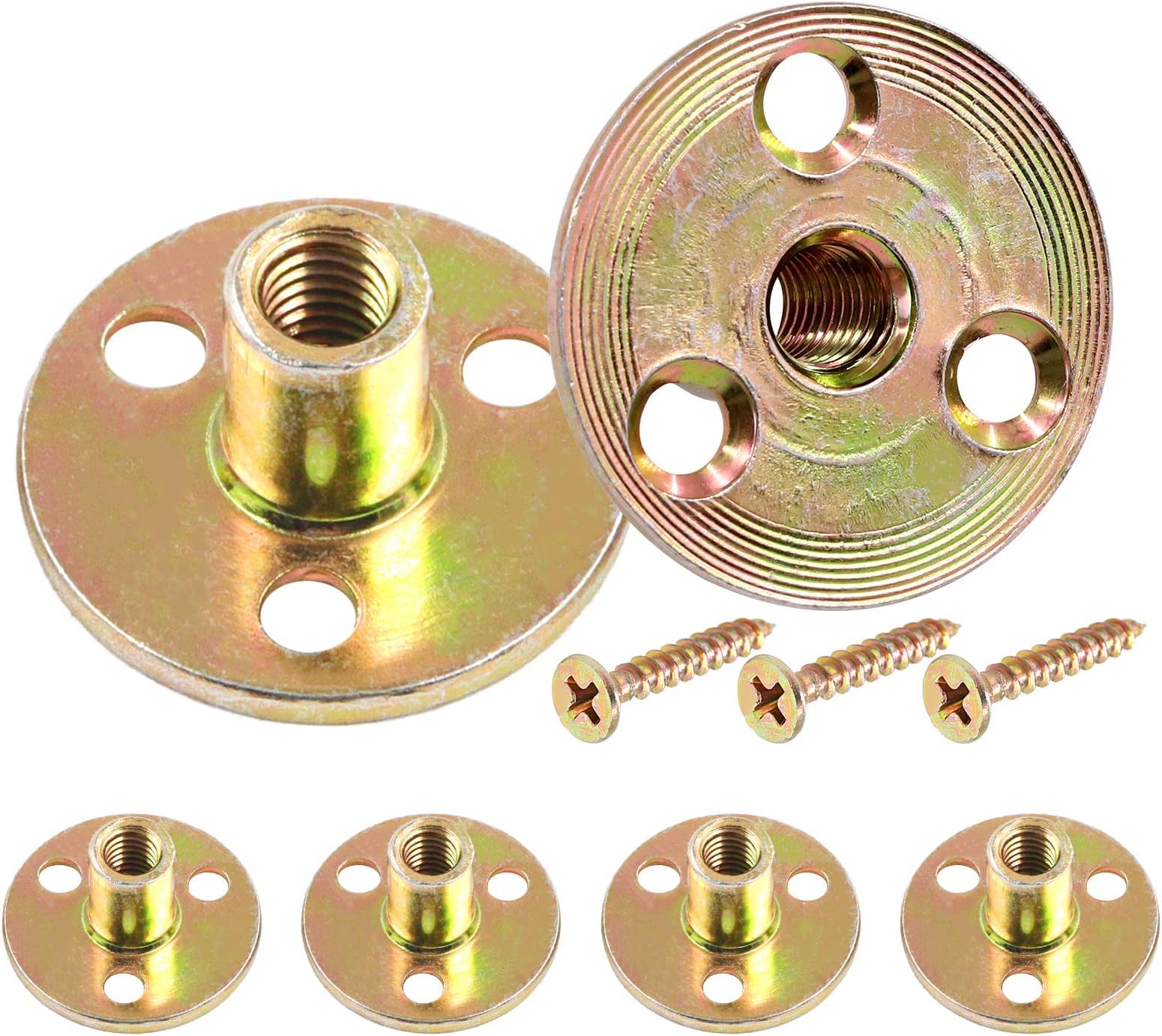 Amazon.com: uxcell M12x40x2.5mm Brad Hole Tee Nut Carbon Steel T-Nuts ...