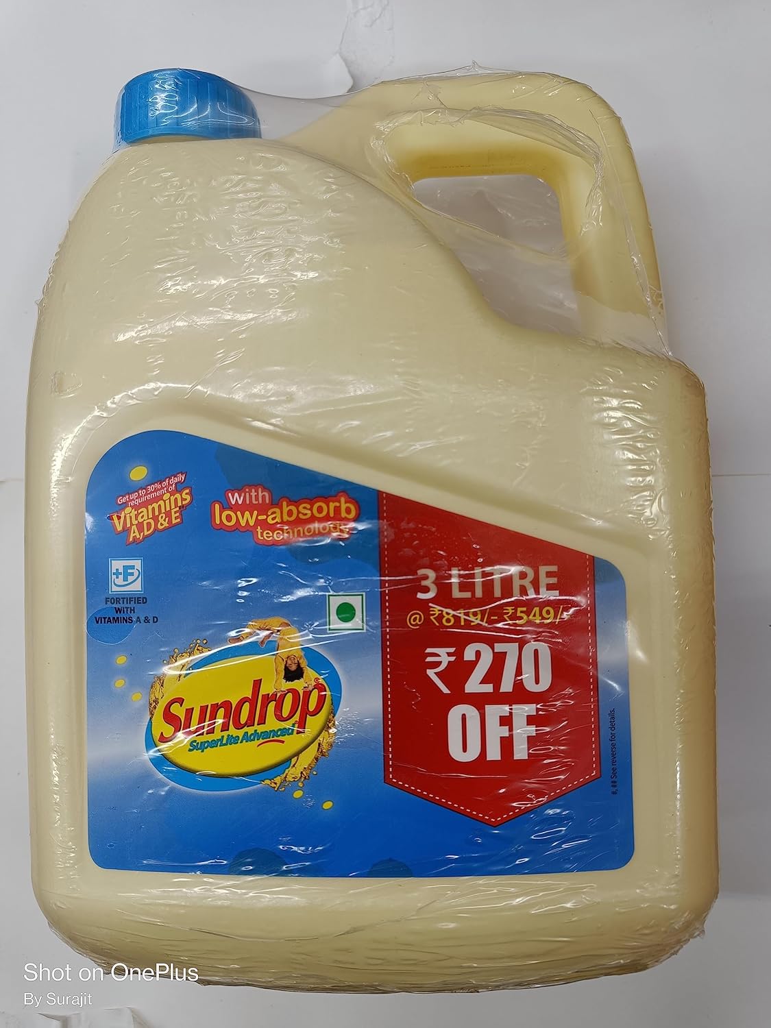 Sundrop Superlite Advanced Oil, 3L(Offer Pack) : Amazon.in: Health ...