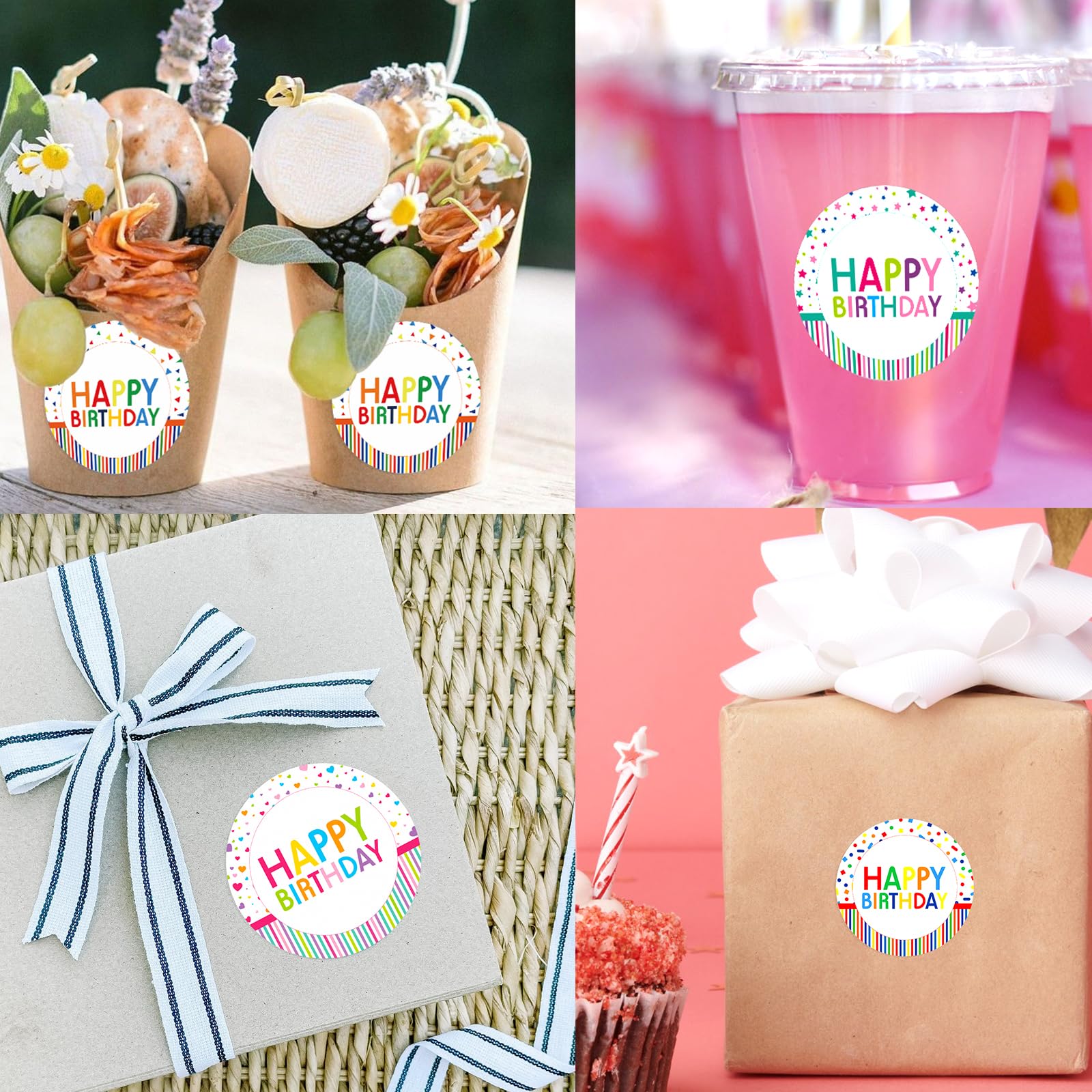 Snapklik.com : Happy Birthday Stickers For Kid - 120Pcs 2Inch Happy ...