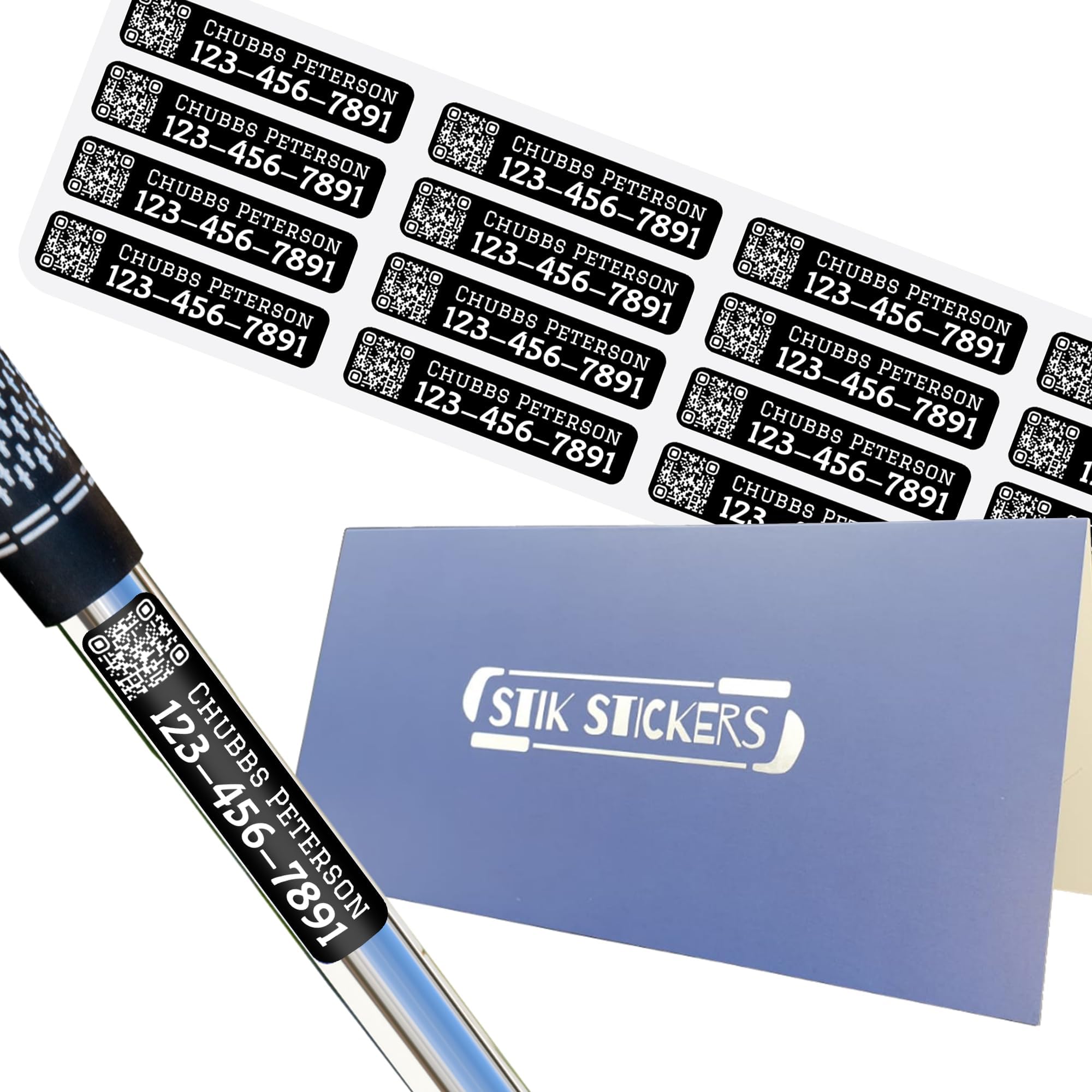 Amazon.com: Personalized Golf Club Name Labels (30 Labels) - Custom ...