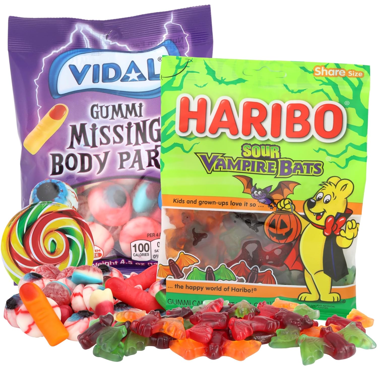 Amazon.com : 2024 Halloween Gummy Candy Set, Chewy Body Parts and Sour ...