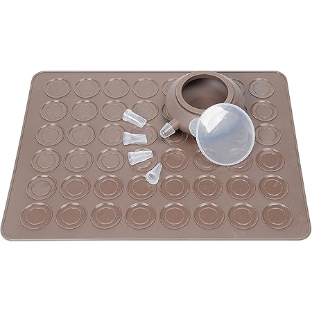 Macaron Making Set 30 -Capacity Nonstick Macaron Silicone Baking Mats ...