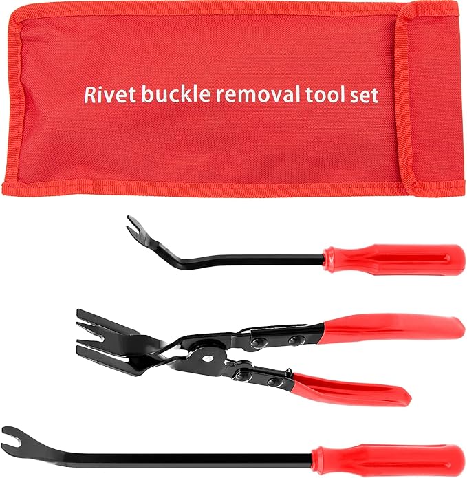 Amazon.com: Car Door Panel Removal Tool, 3 Pcs Clip Pliers Set Fastener ...