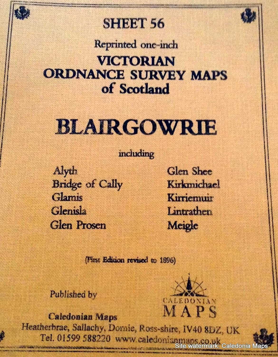 Victorian Ordnance Survey Maps of Scotland: Reprinted One-inch Series ...