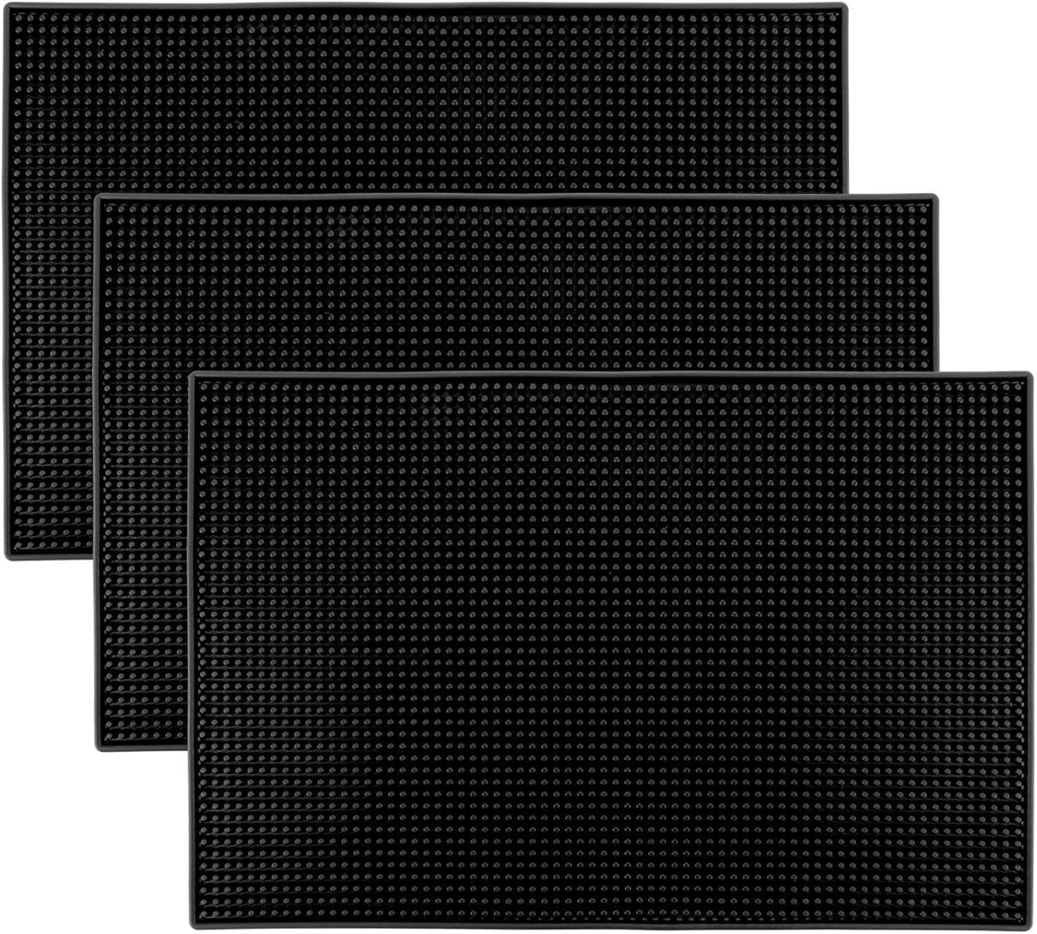 GBACHOOSE 3Pcs 45x30cm PVC Bar Mat, 18”x 12”Thick Durable and Stylish ...