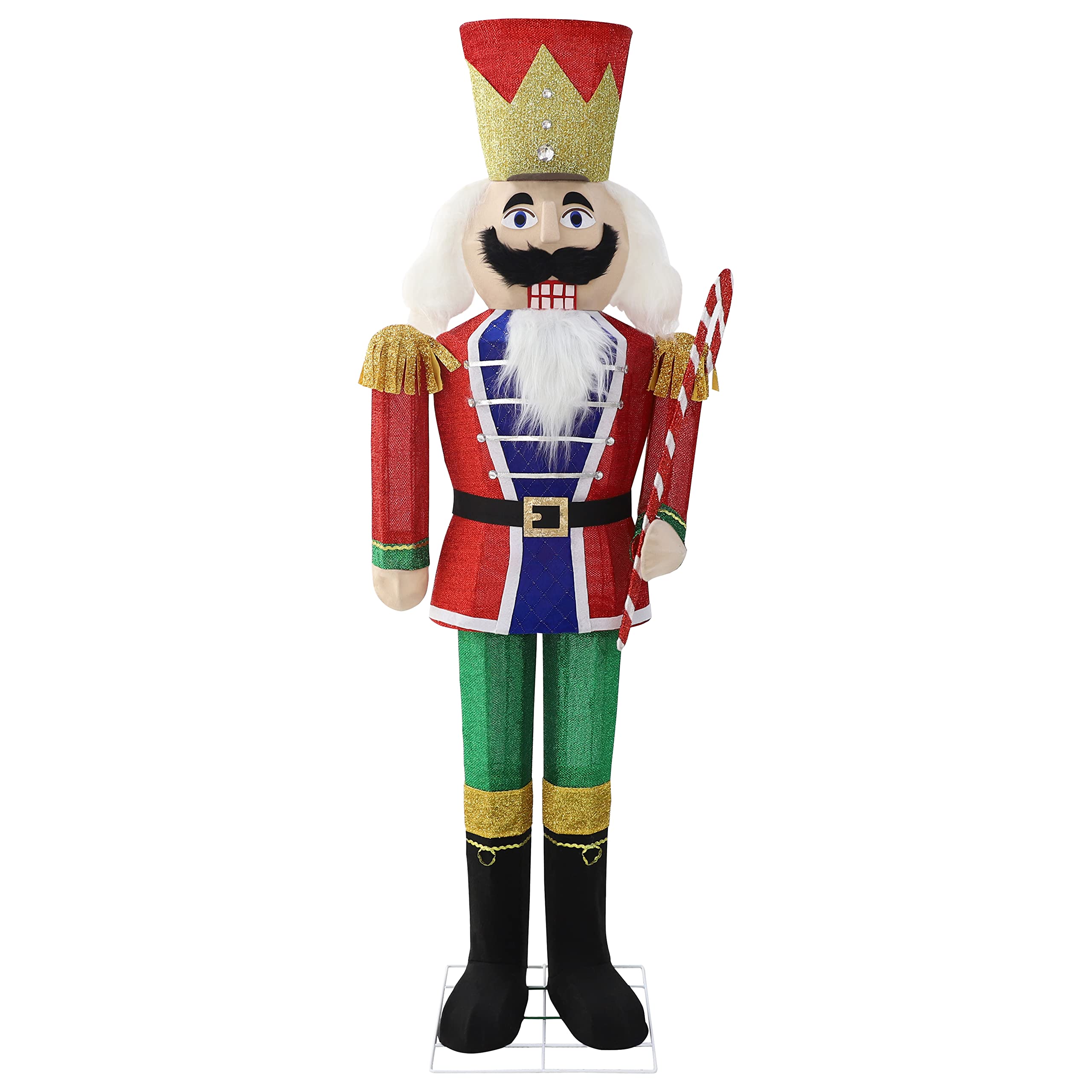 Amazon.com: VEIKOU Christmas Outdoor Decorations 5FT Nutcracker ...