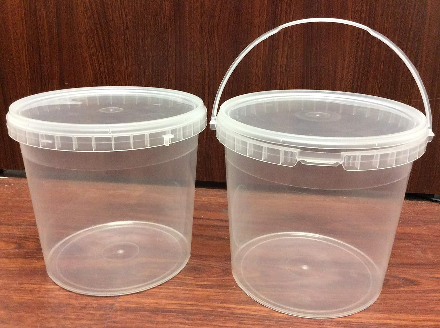 10 Sets - 86 oz Clear Plastic Deli Food Storage Containers with Lids ...