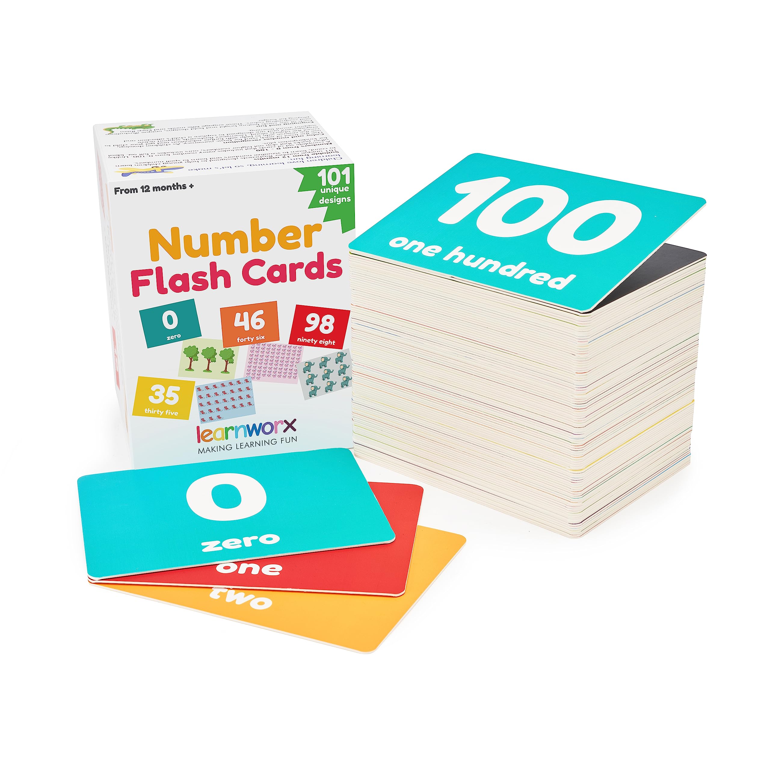 Buy Number Flash Cards for Toddlers - Counting Flashcards Numbers 0 ...