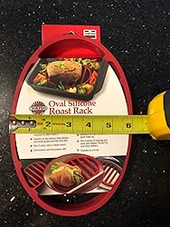 Amazon.com: Norpro 405 Oval Silicone Roast Rack, Red 9x6 : Home & Kitchen