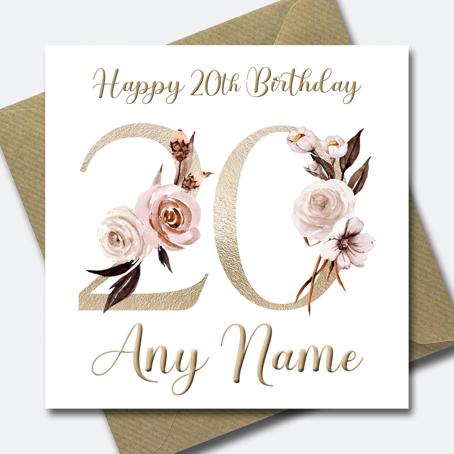 Personalised 20th Birthday Card - 20th Birthday Card for daughter ...