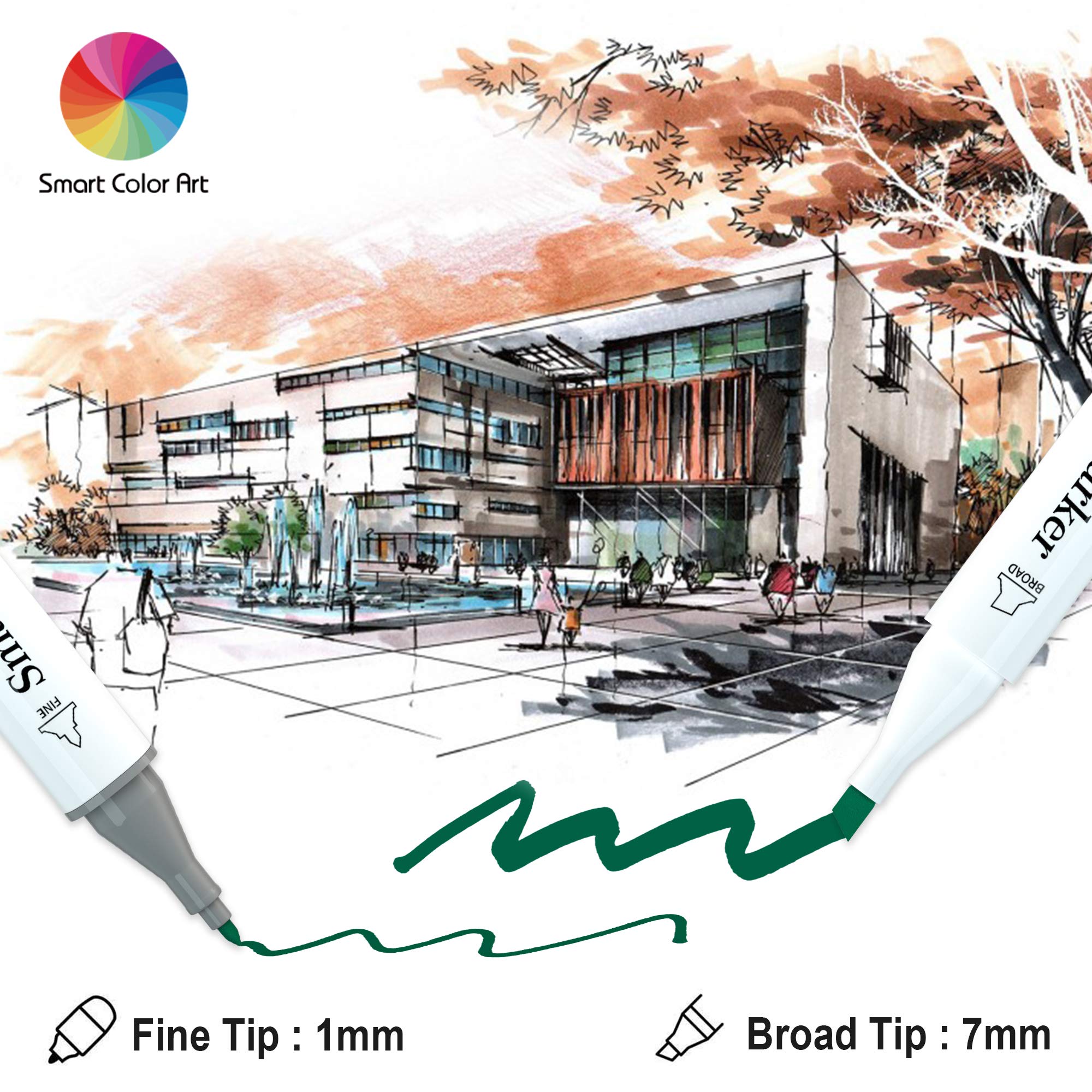 Buy 108 Pack Art Markers, 107 Coloring Markers and 1 Blender, Alcohol ...