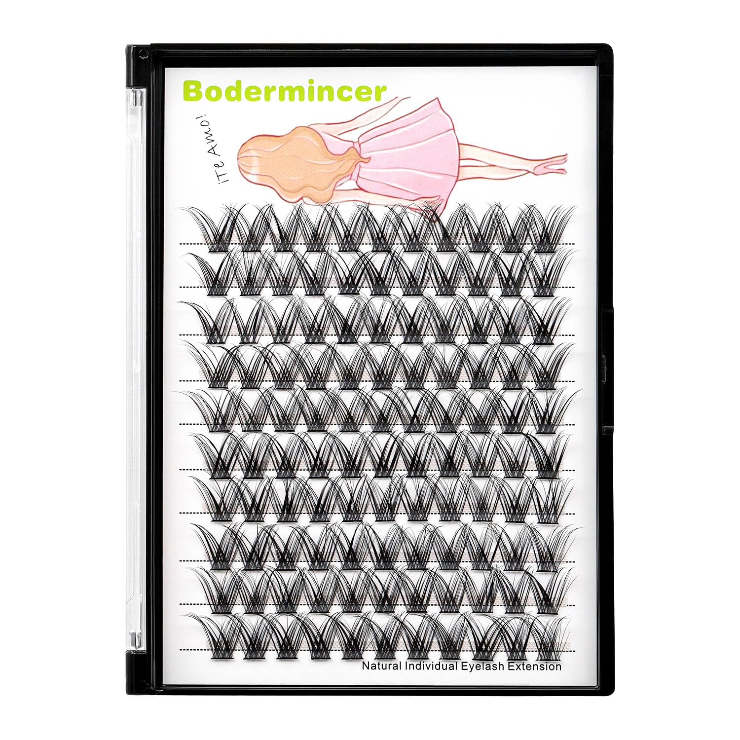 Amazon.com: Bodermincer C Curl 0.07 Wide Cluster DIY Eyelash Extension ...