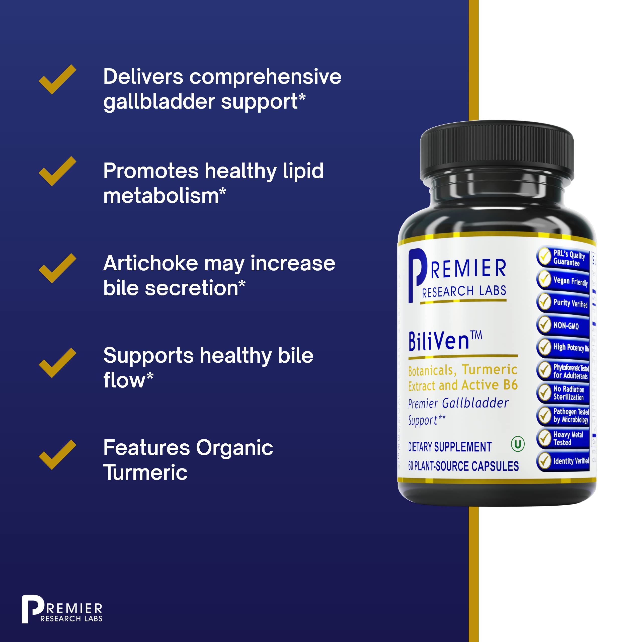 Premier Research Labs BiliVen - for Gallbladder Health & Detoxification ...
