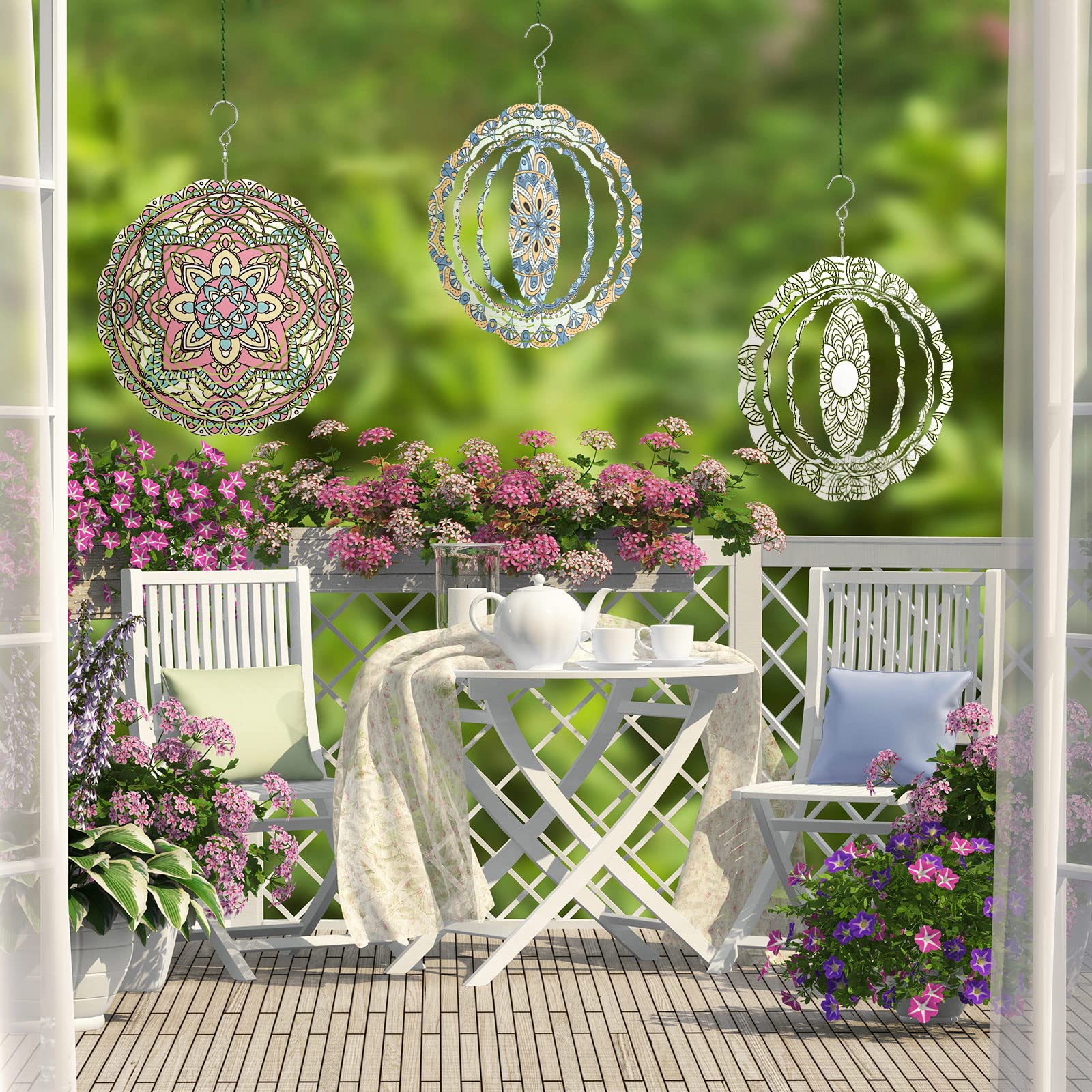 Snapklik.com : Weysat 6 Pack Sublimation Wind Spinner Blanks 3D ...