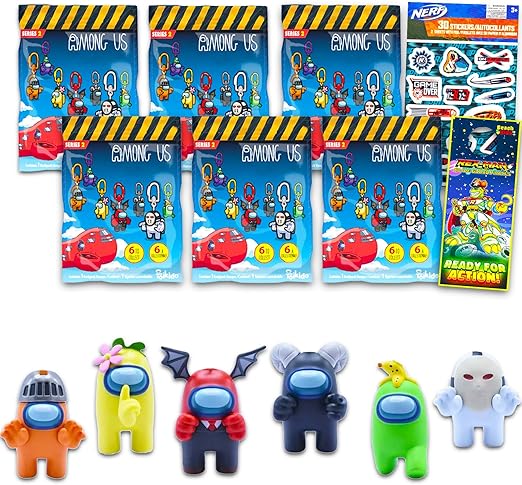 Amazon.com: Screen Legends Among Us Keychain Blind Bags - Among Us ...