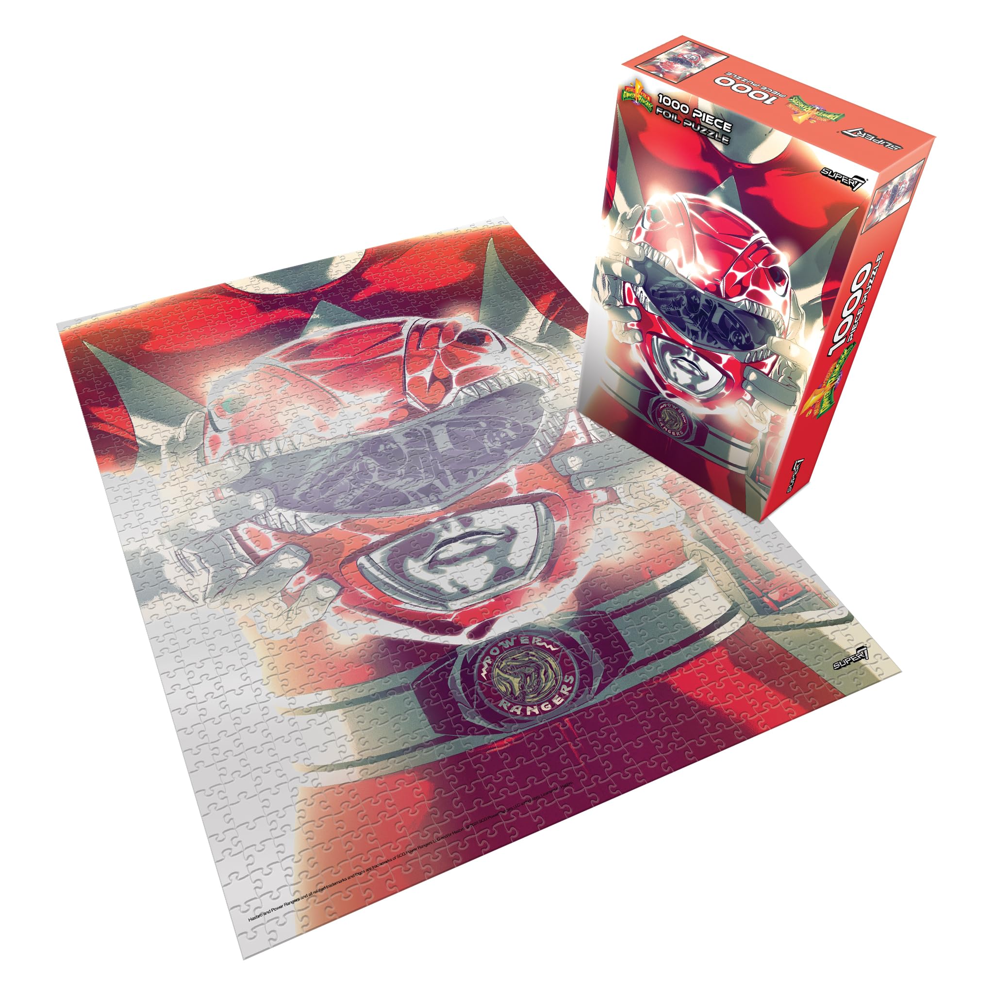 Amazon.com: Super7 Mighty Morphin Power Rangers Red Ranger Puzzle ...