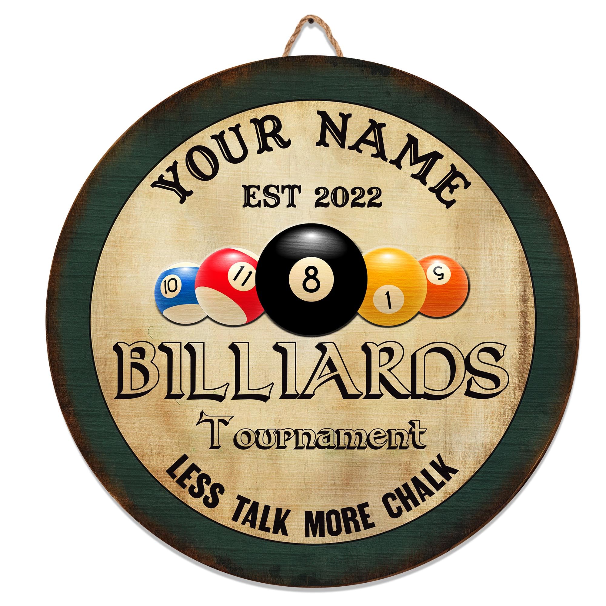 Amazon.com: Artsy Woodsy Custom Billiards Room Billiards Club Printed ...