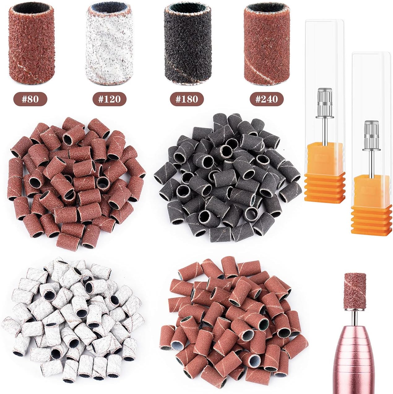 Amazon.com: Rolybag Sanding Bands for Nail Drill Portable Nail Strap ...