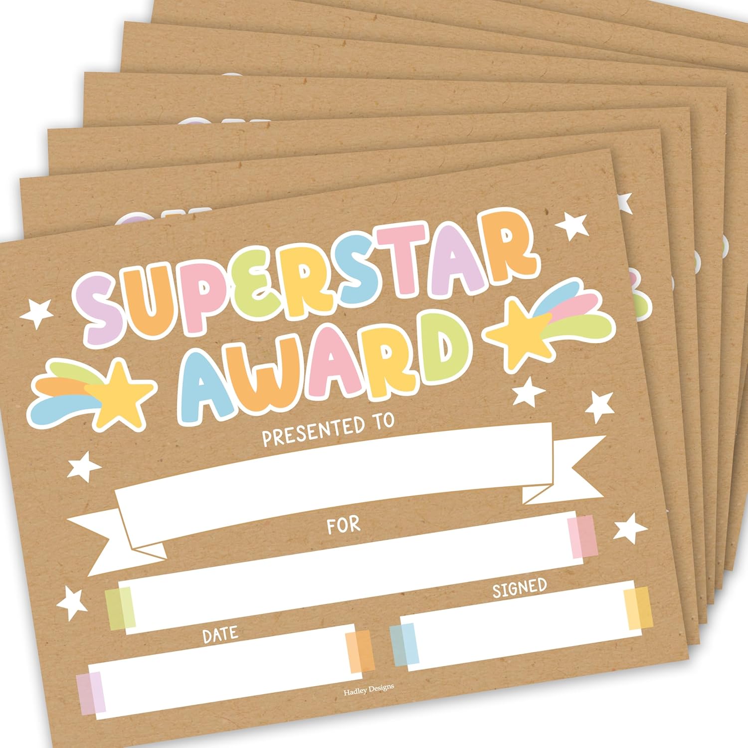 Amazon.com : Classroom Award Certificates for Students -25 Certificate ...