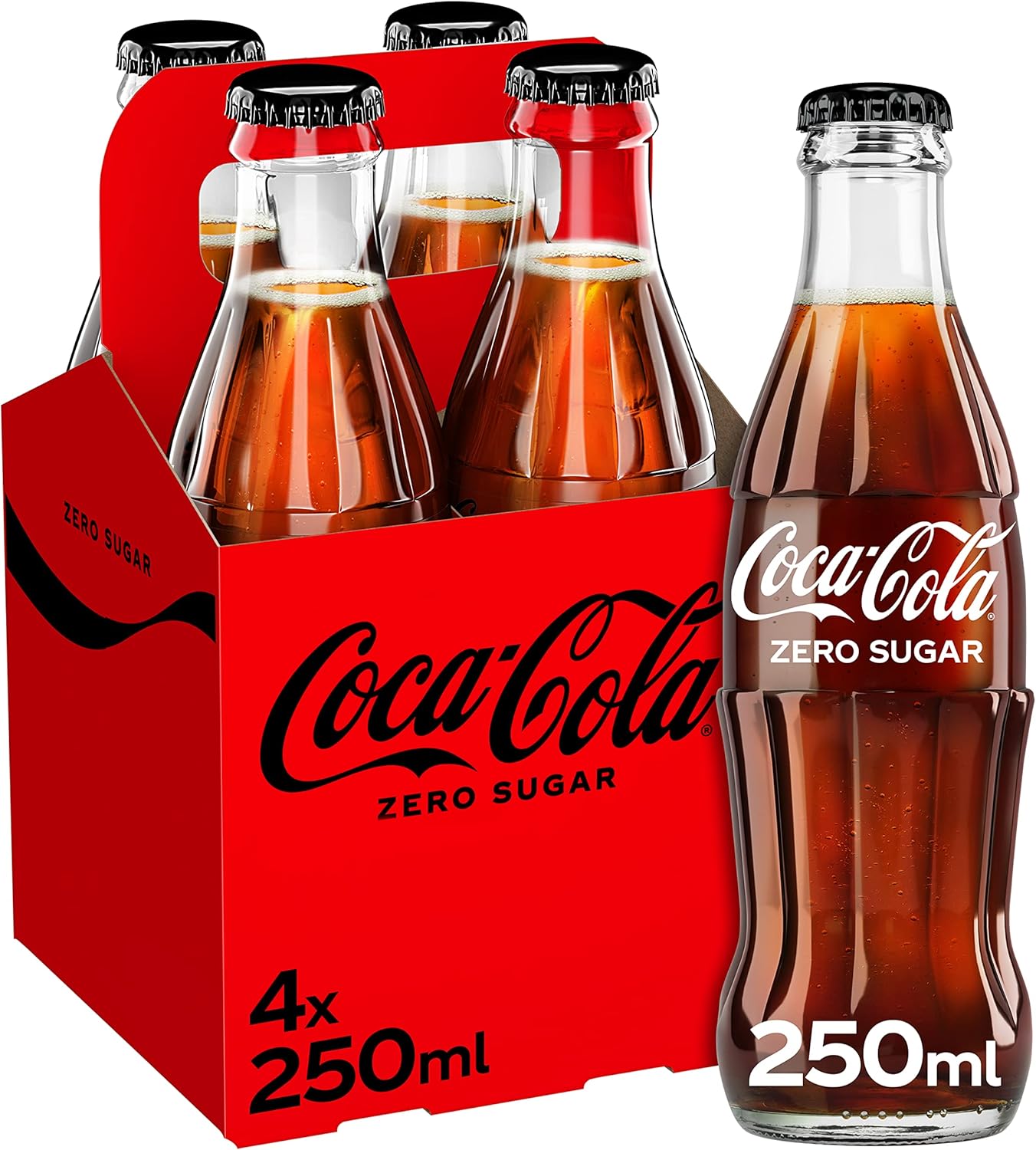 Coca-Cola Zero Sugar 4 x 250 ml : Amazon.co.uk: Grocery