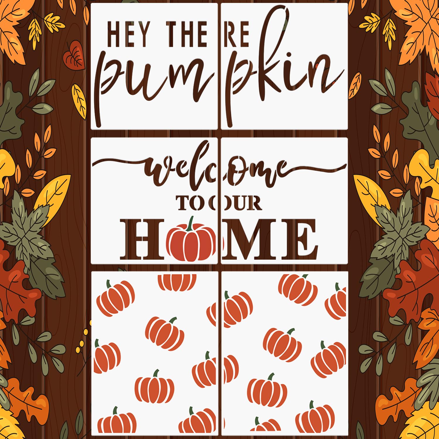 Snapklik.com : Fall Stencils For Doormat 27”X17” Pumpkin Stencils For ...