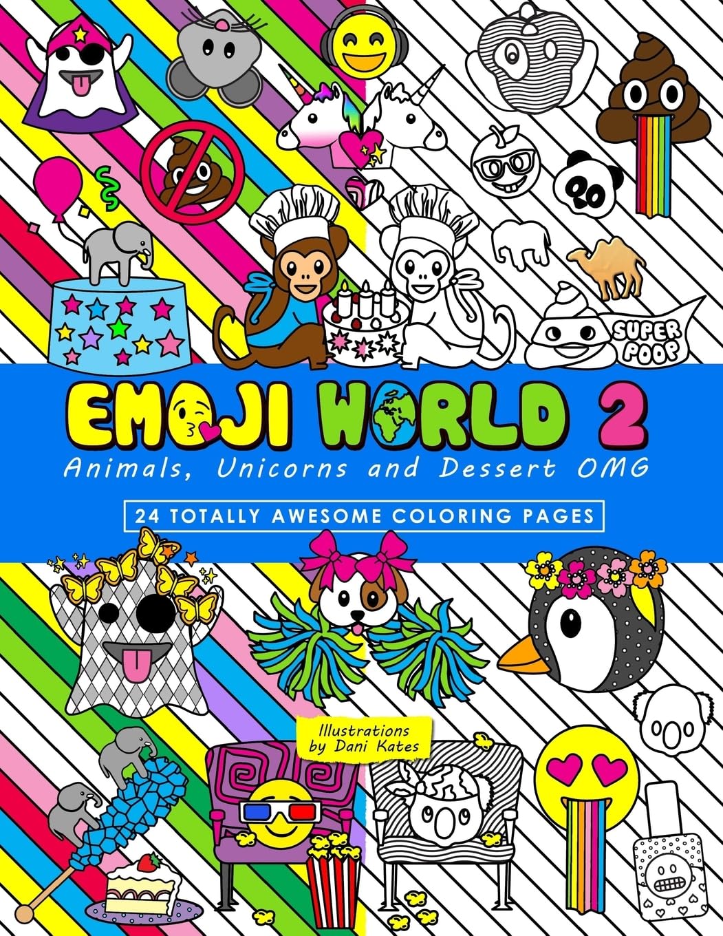Amazon.com: Emoji World 2 (Coloring Book): Animals, Unicorns, and ...
