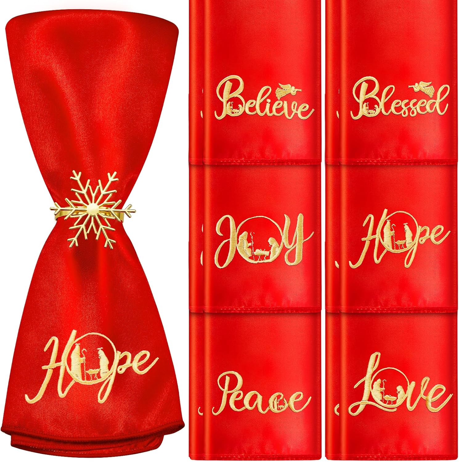 Amazon.com: Suclain Set of 12 Religious Cloth Napkins 17 x 17 for ...