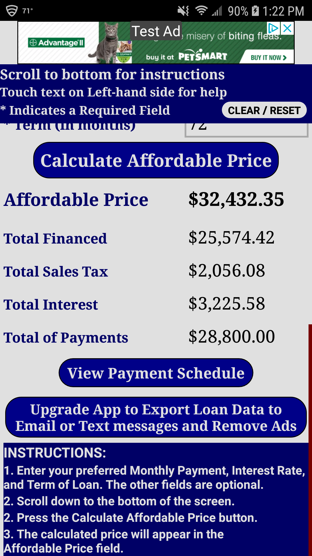 Auto Car Truck RV Loan Payment Calculator FREE - App on Amazon Appstore