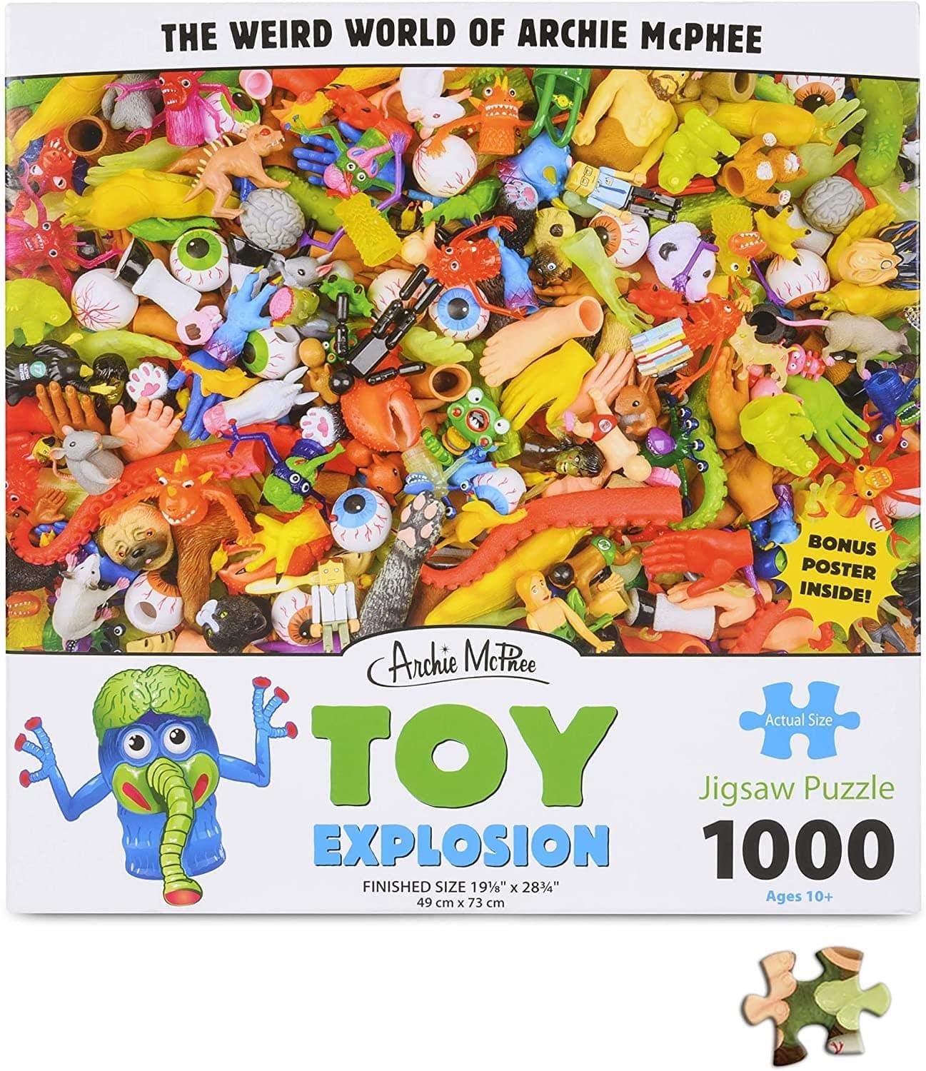Amazon.com: Mcphee Archie Colorful Toy Explosion Jigsaw Puzzle - 1000 ...