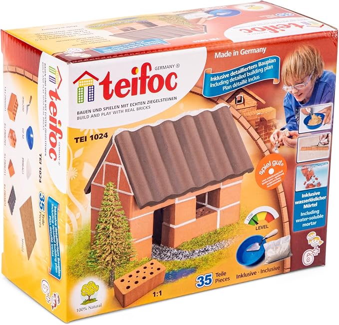 Teifoc TEI 1024 Stone Blocks Small Family House New, Multi Colour, Home ...