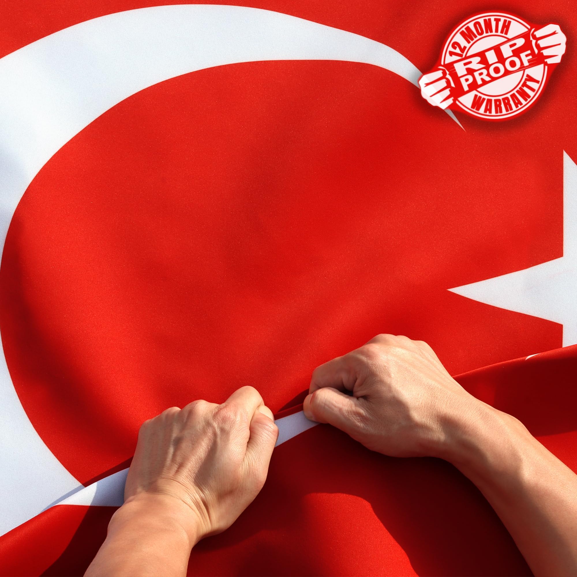 Amazon.com : Turkey National Country Flag - 3x5foot poly : Giant Turkey ...