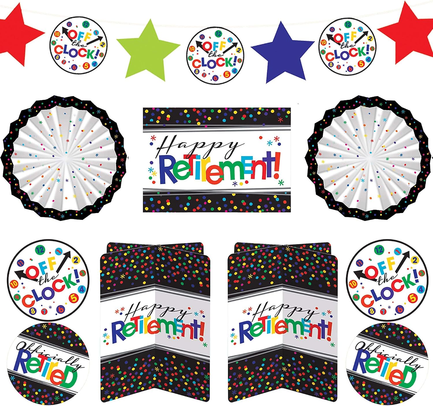 Amazon.com: Officially Retired Room Decorating Kit Set - Vibrant Design ...