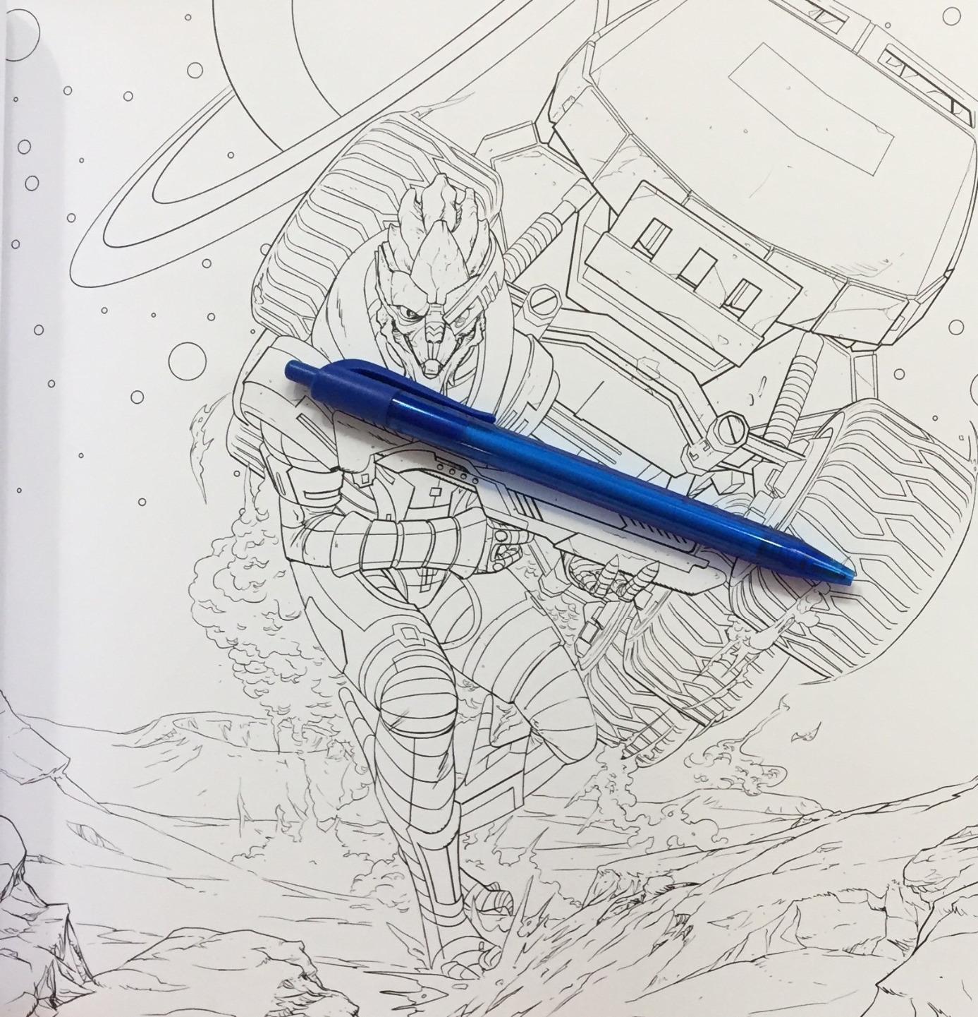 Amazon.com: Mass Effect Adult Coloring Book: 9781506702872: Bioware: Books