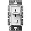 Lutron GL-600H-DK 600-Watt Glyder Single Pole Dimmer, White/Ivory ...