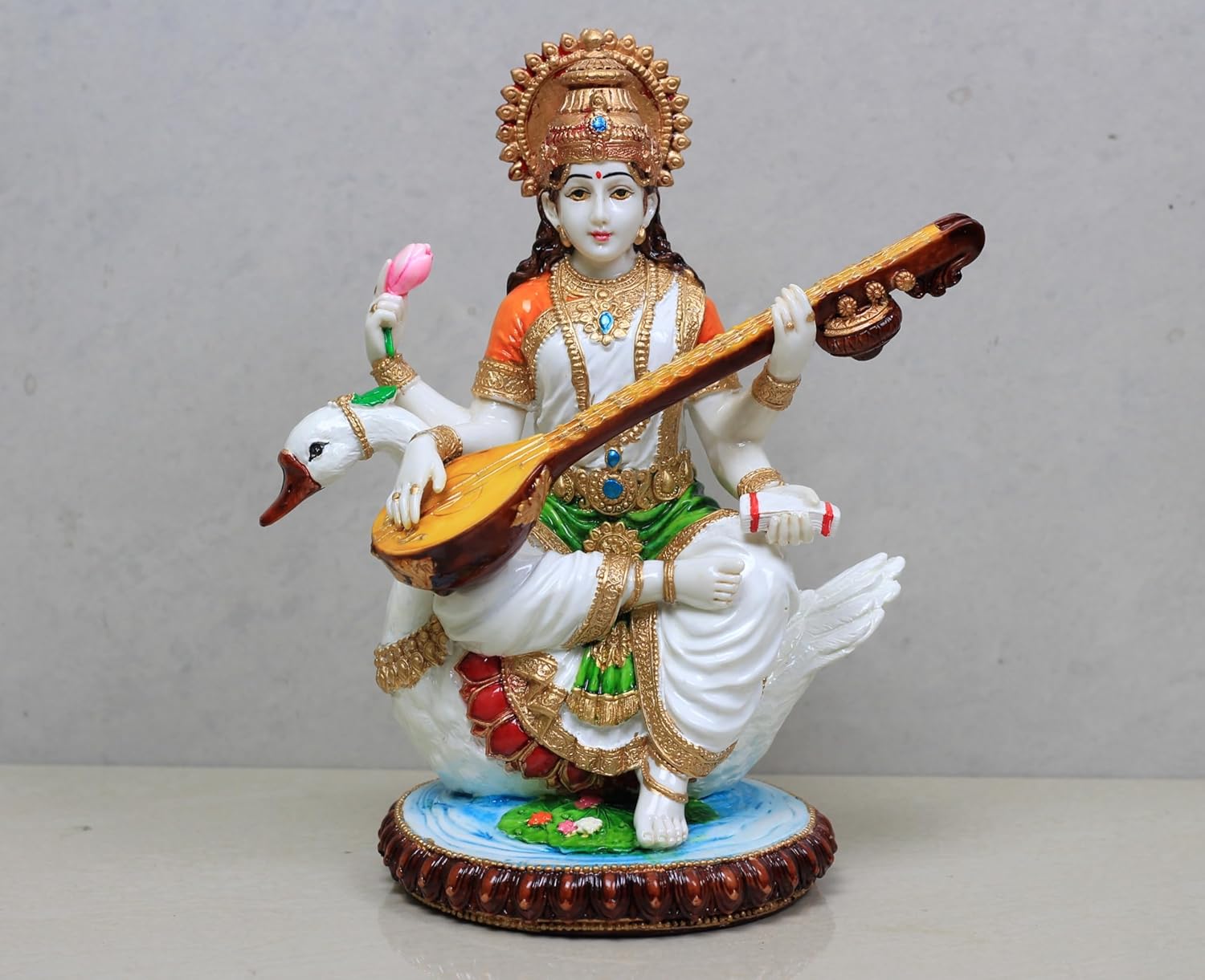 Amazon.com: Antiques Nirmala Resin MAA Saraswati Statue : Home & Kitchen
