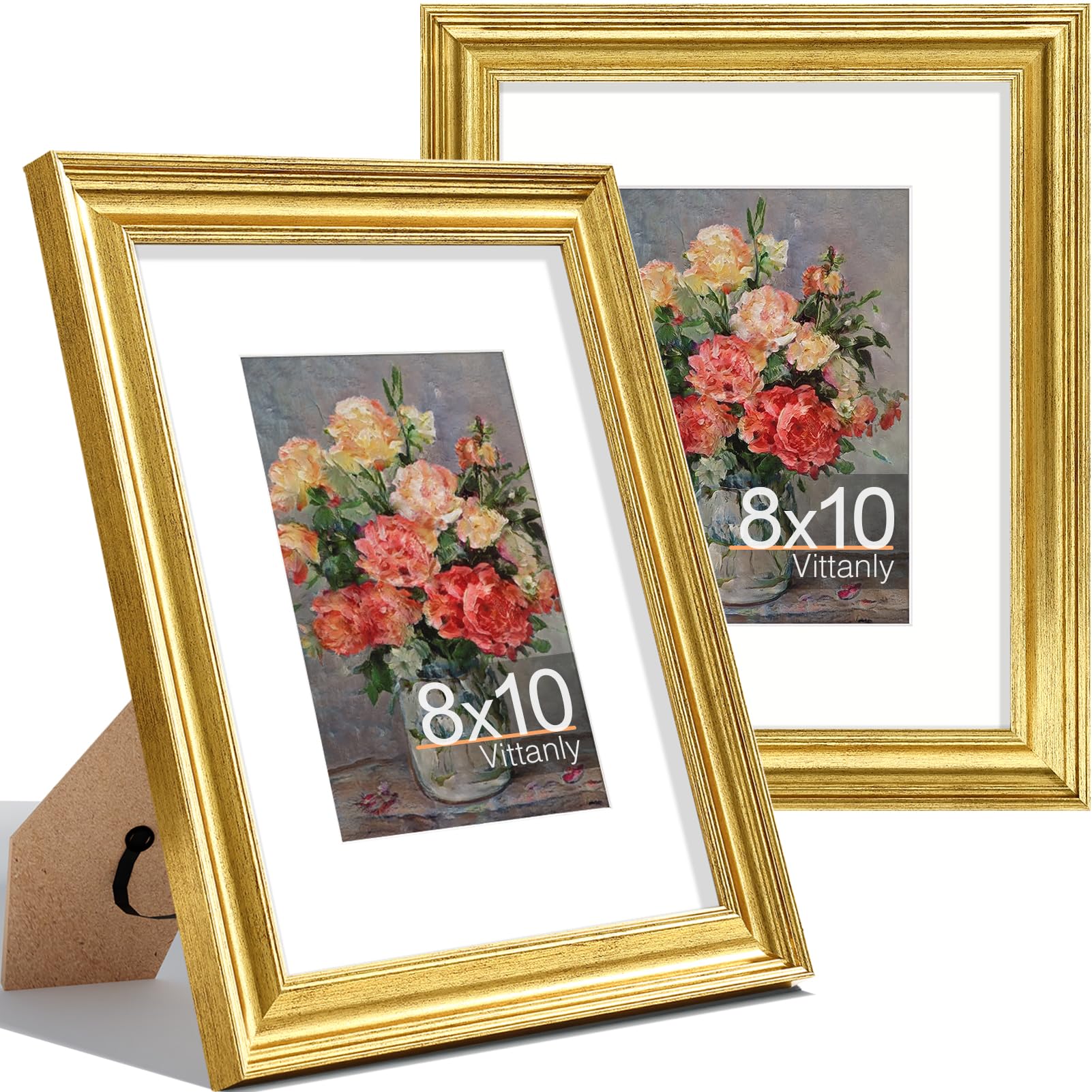 Amazon.com - Vittanly 8x10 Picture Frames Set of 2, Display 5x7 ...