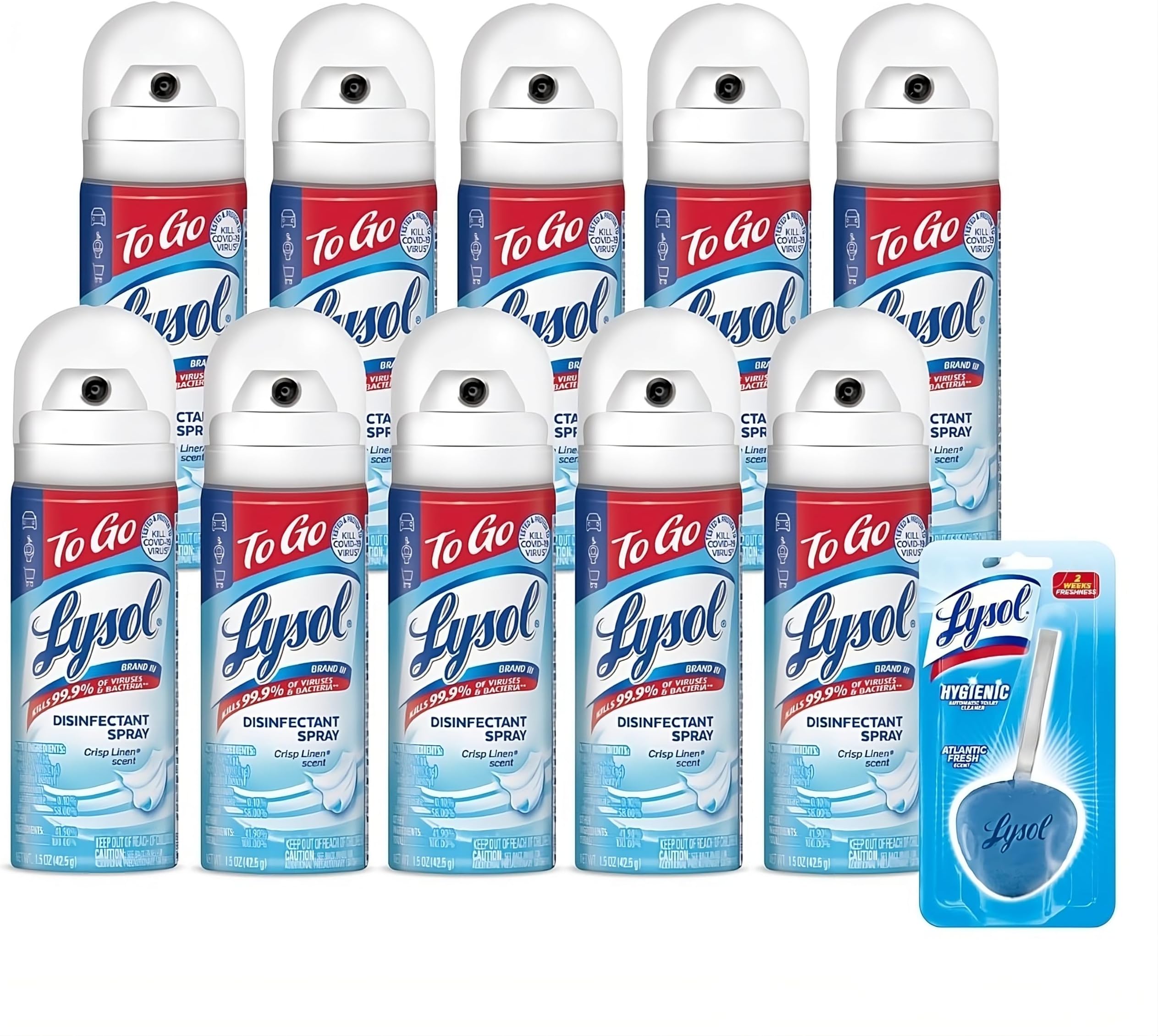 Amazon.com: Lysol To Go Disinfectant Spray, Crisp Linen, Travel Size ...
