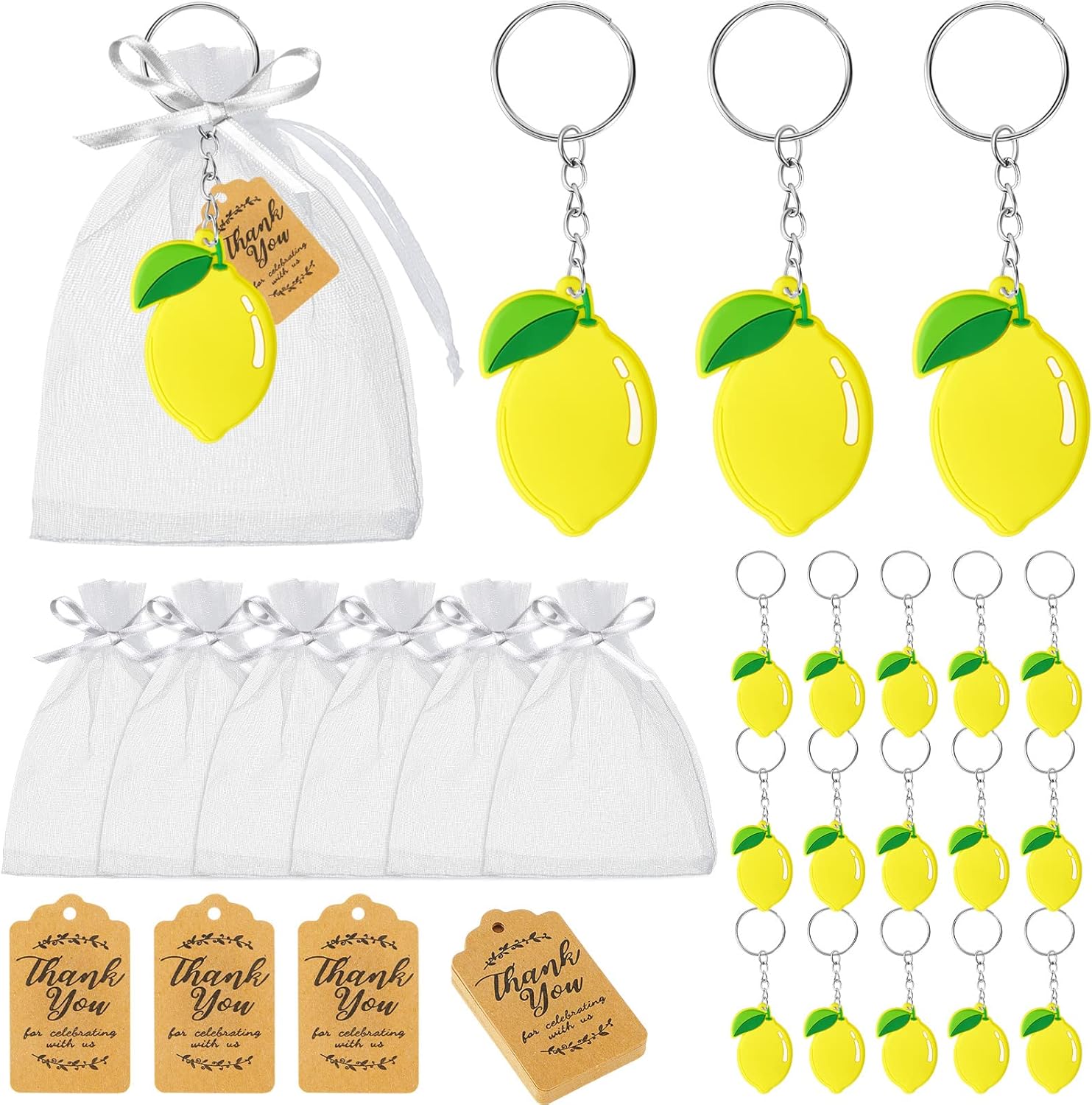 Amazon.com: 24 Set Lemon Party Favors Including Lemon Fruit Key Chains ...