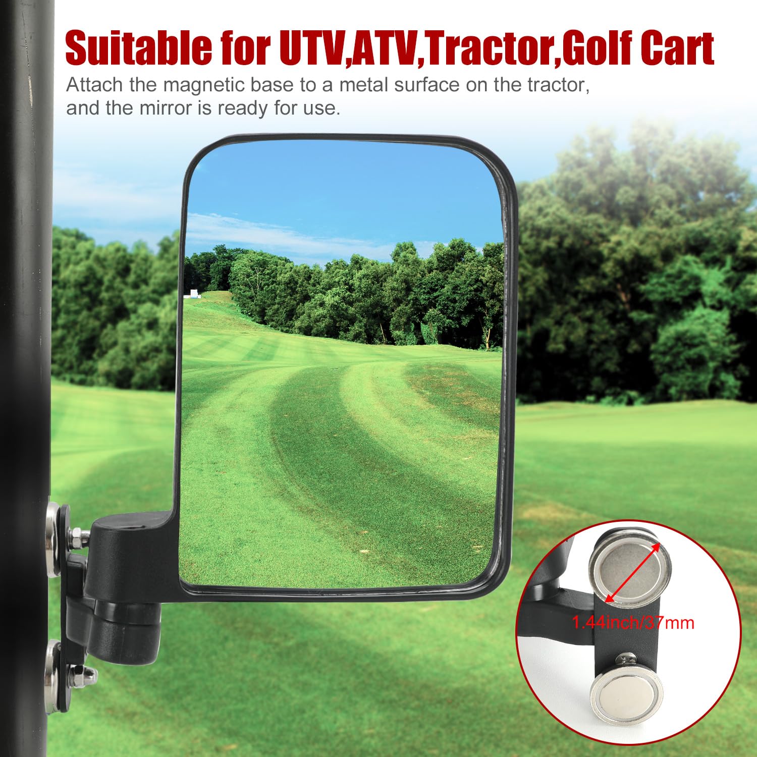 Snapklik.com : SUNPIE Magnetic Tractor Side Mirrors Large Magnet Rear ...