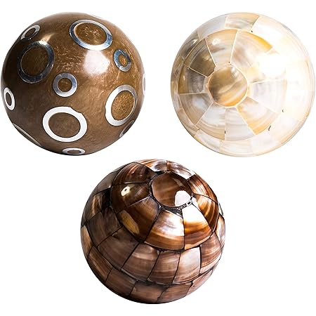 Amazon.com: Design Toscano Peacock Feathered Orbs Decorative Accent ...