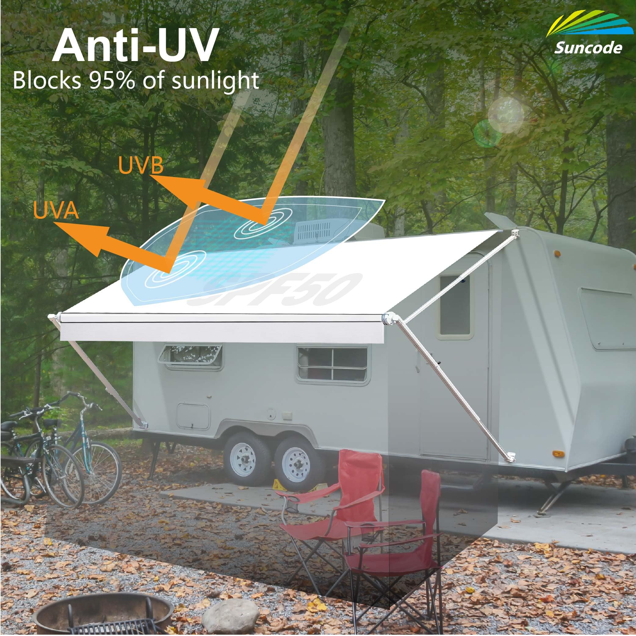 Rv Skirting Suncode RV Awning Fabric Replacement Waterpoof Universal ...