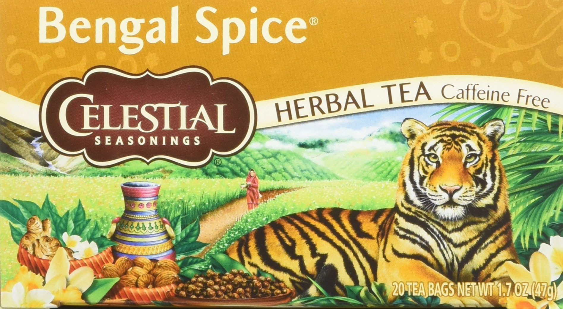 Amazon.com : Celestial Seasonings Herbal Tea - Bengal Spice - Caffeine ...