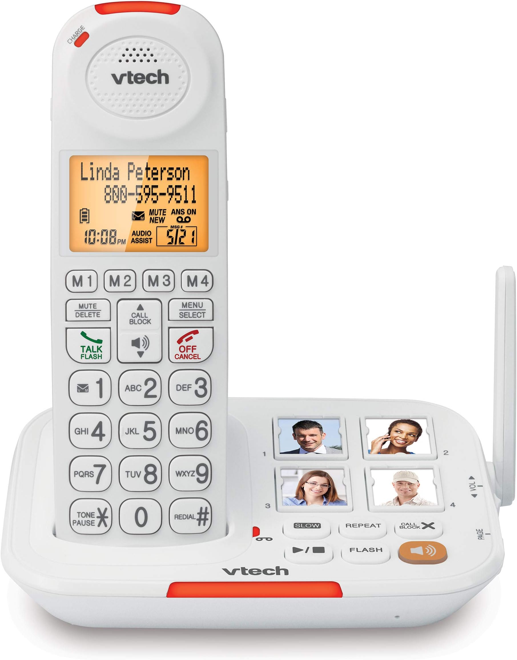 VTech SN5127 Dect_6.0 1-Handset Landline Telephone, White : Amazon.ca ...
