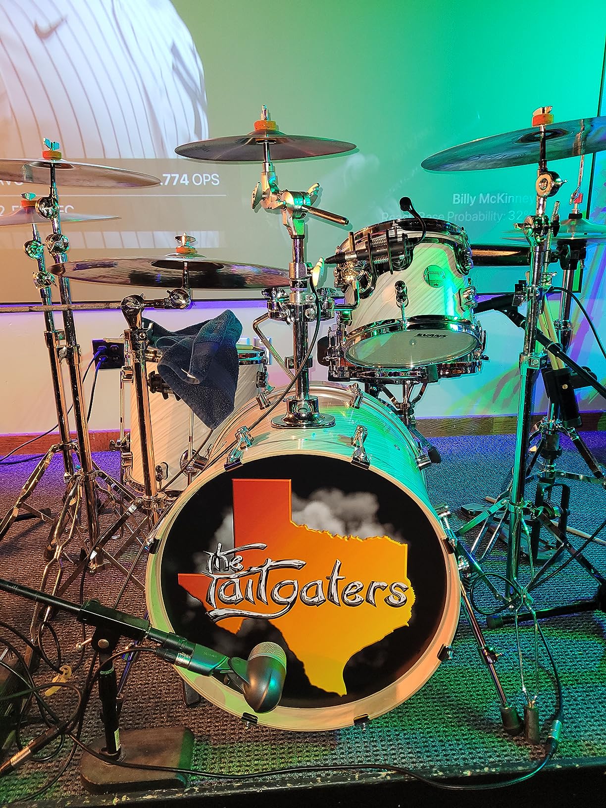 Amazon.com - 20 inch Custom Bass Drum Decal for Drum Head - Your Logo ...