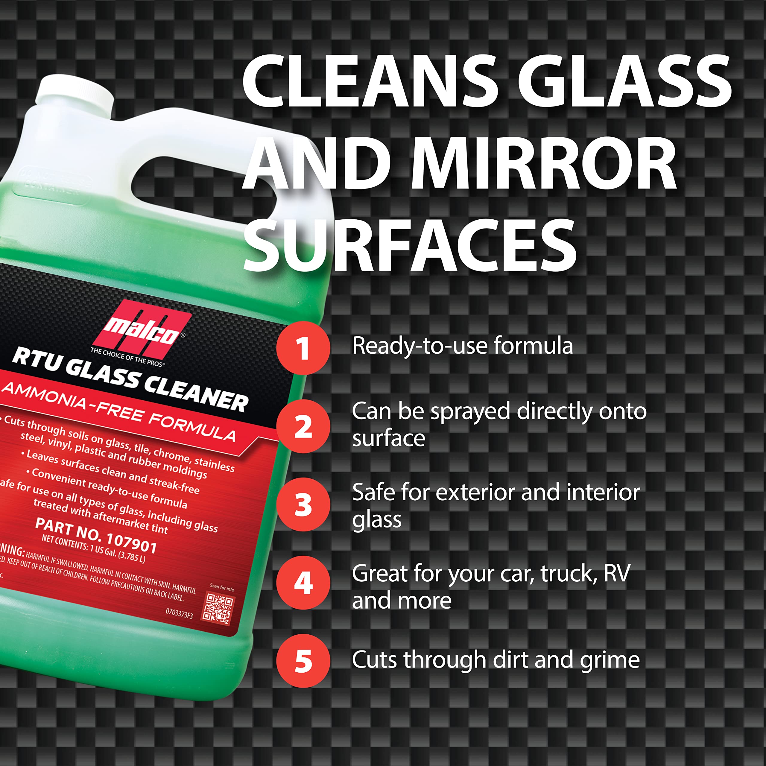 Snapklik.com : Malco Ready-To-Use Glass Cleaner - Streak-Free Removal ...