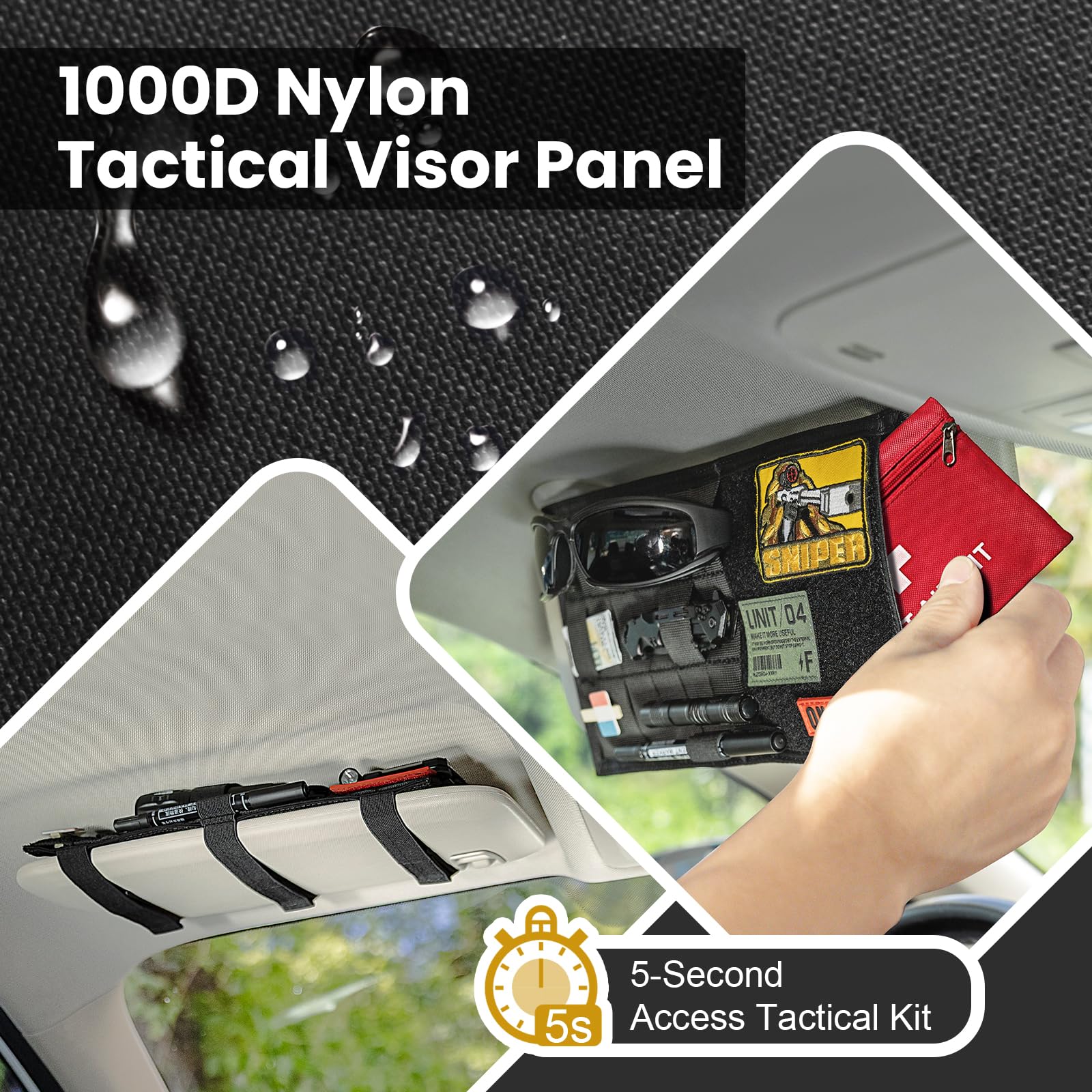 Snapklik.com : ONETIGRIS Molle Visor Panel Organizer, Molle Panel ...