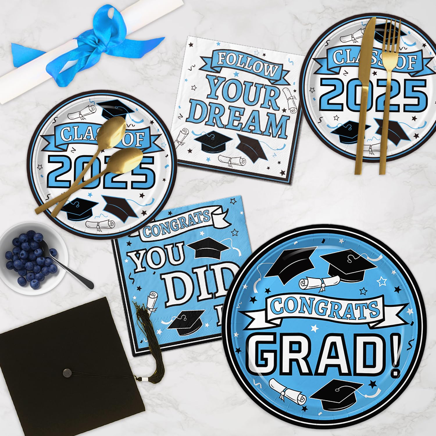 Snapklik.com : Graduation Plates And Napkins 2025, Congrats Grad ...